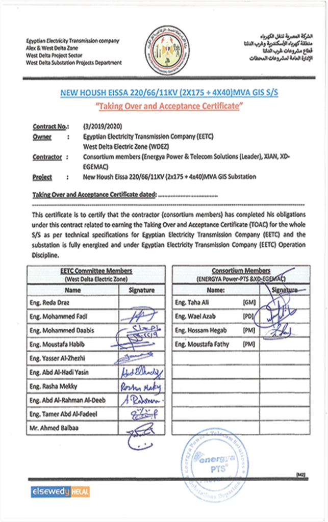 PTS Certificates - Energya Industries